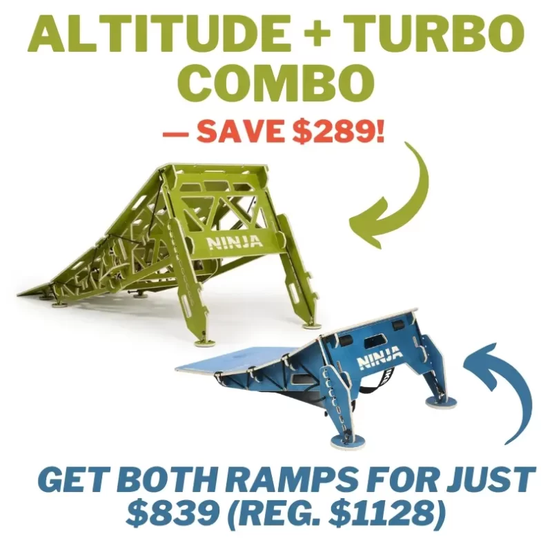 Altitude & Turbo Combo – Jump Ramp Air Package - Ninja Mountain Bike Skills